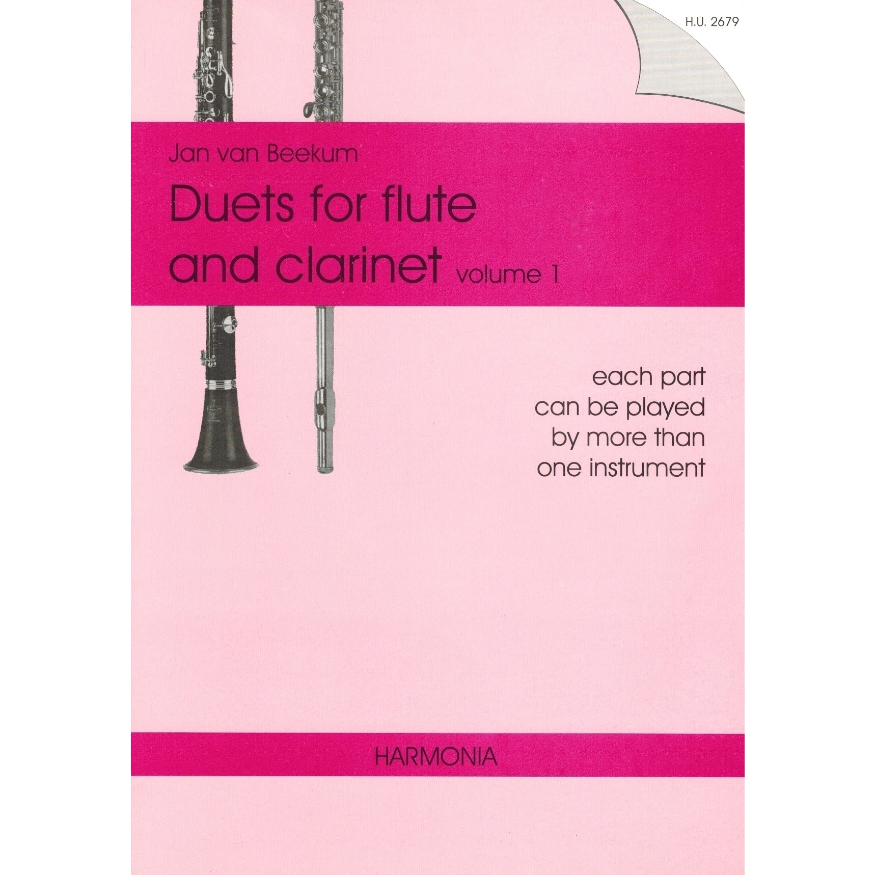 Duets for Flute and Clarinet Volume 1 - J. van Beekum. Just Flutes